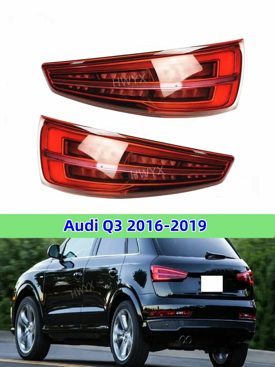Фары автомобильные, Задний фонарь, 2 шт, арт. Модель: светодиодные задние фонари Применимый автомобиль: Audi Q3 2016 - 2019 Происхождение: материковый Китай
