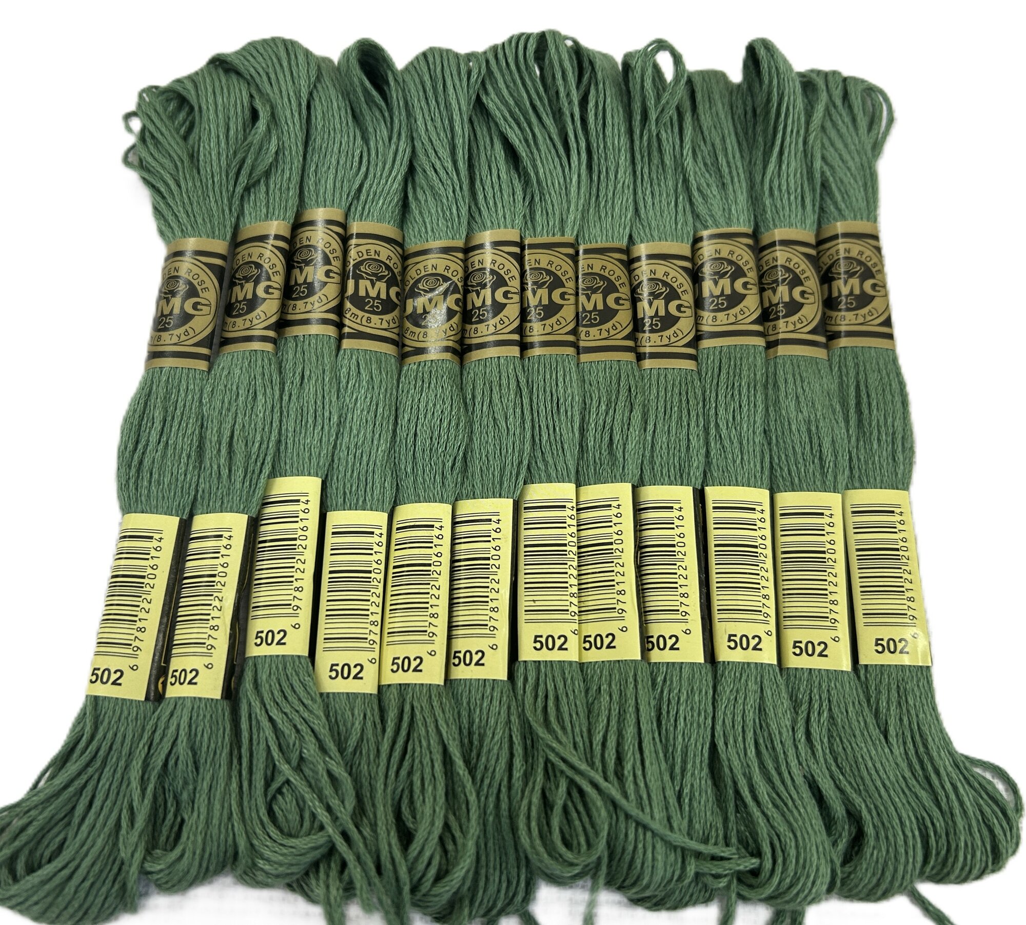 Нитки для вышивания JMC мулине (150-3866) 100% полиэфир 12 штук x 8 м