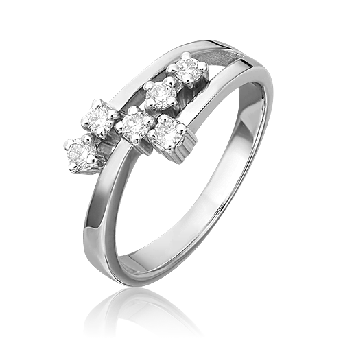 Кольцо, белое золото, 585 проба, бриллиант