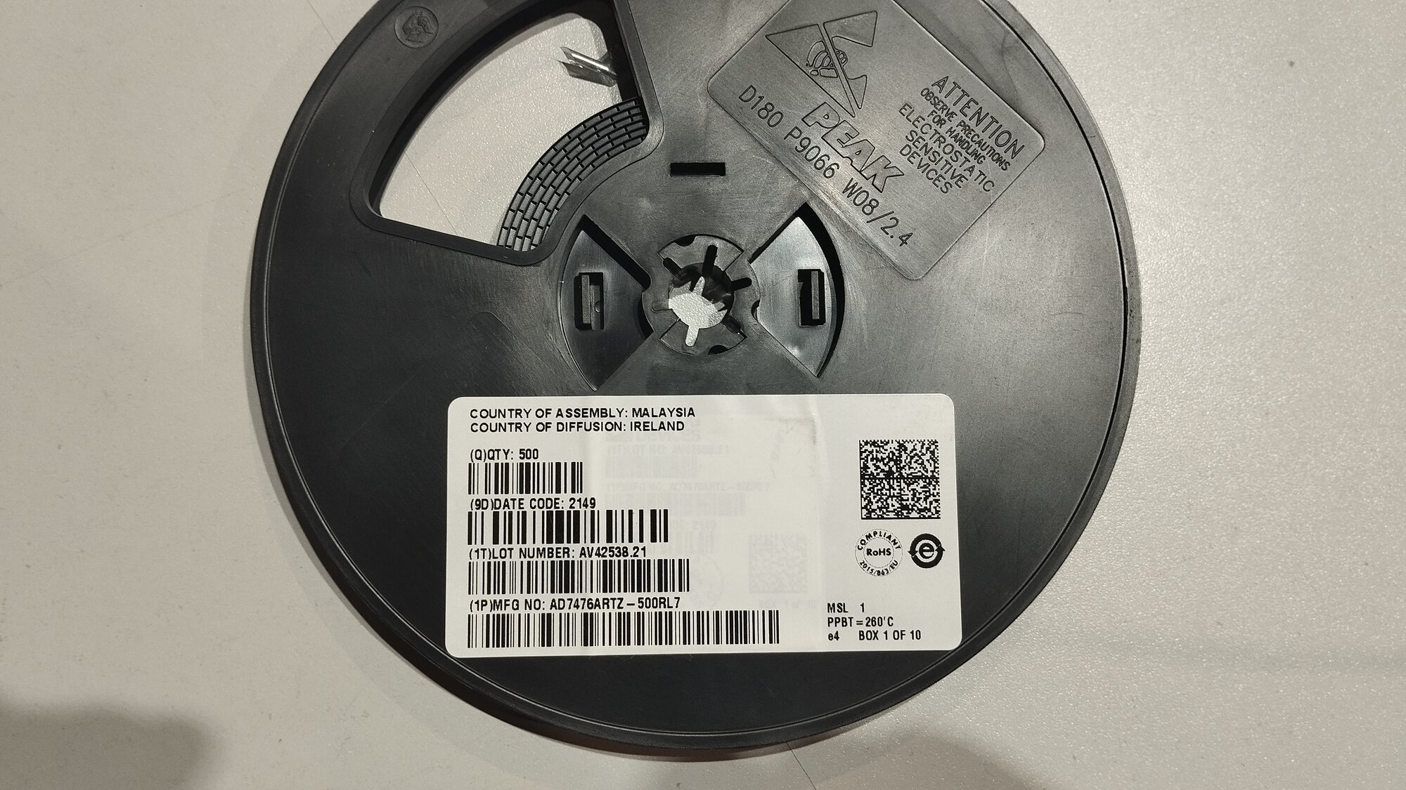 Аналого-цифровой преобразователь AD7476ARTZ-500RL7 Analog Devices, 1 шт