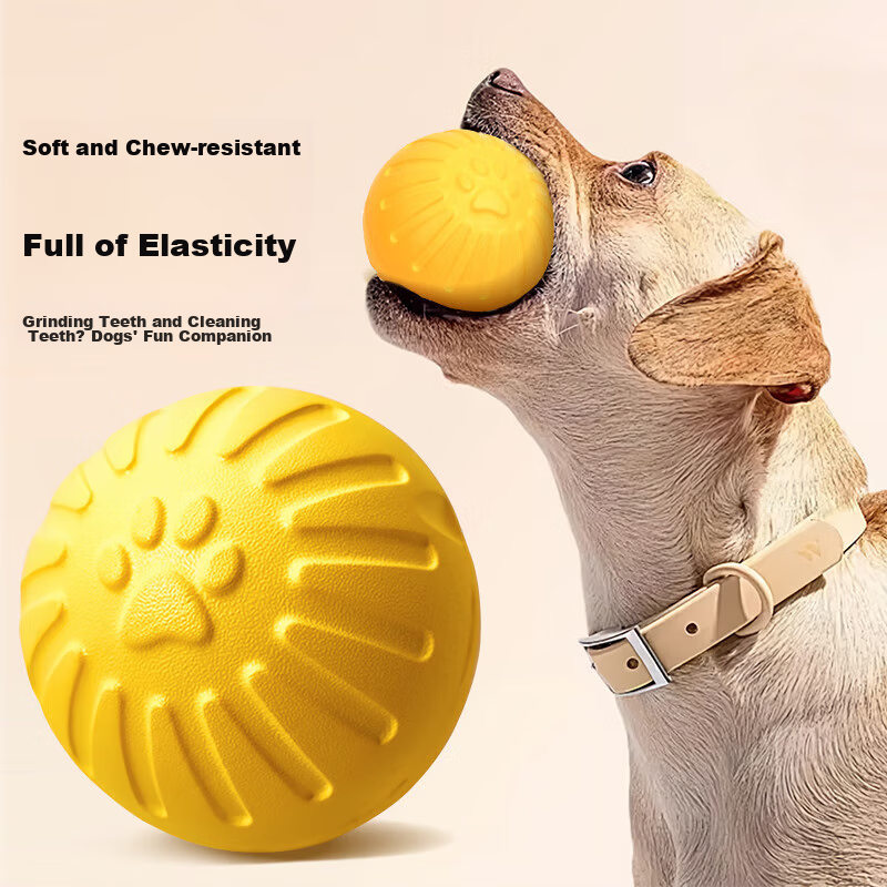Hanhan Playground Pet Dog Toy, Elastic Ball, Durable Chew Toy, Dog Training Aid, for Large Medium Small Dogs, Border Collie, Teddy, Indestructible Puppy Toy