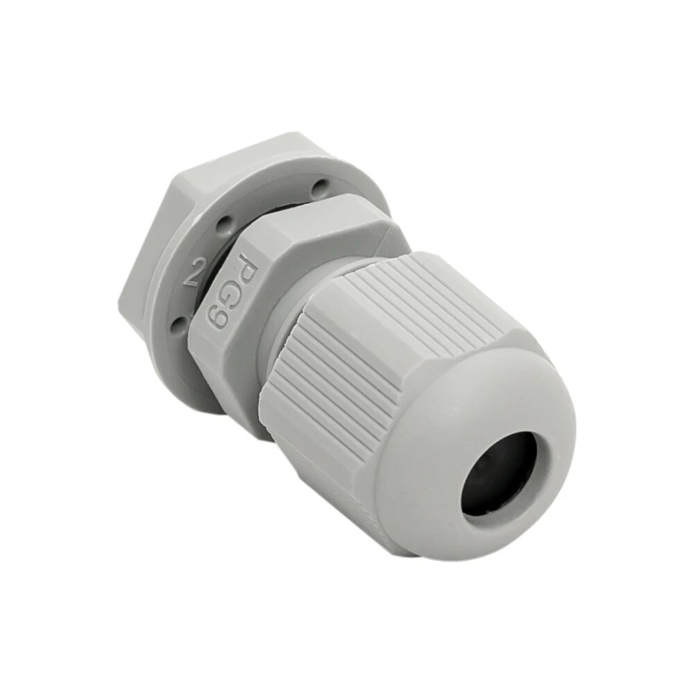 Сальник EKF PROxima PG9, IP54, d отверстия 16 мм, d провода 4-8 мм, 20 штук plc-pg-9-r, технические — фото 1