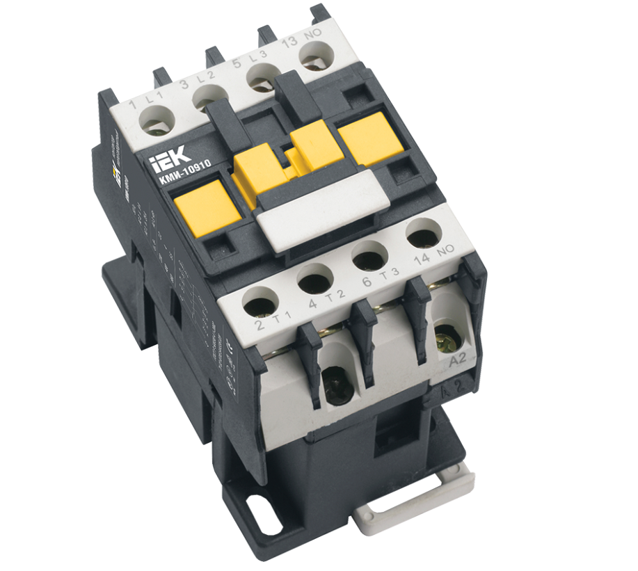 Контактор КМИ 9А 230В АС 1НО KKM11-009-230-10 IEK, катушка управления