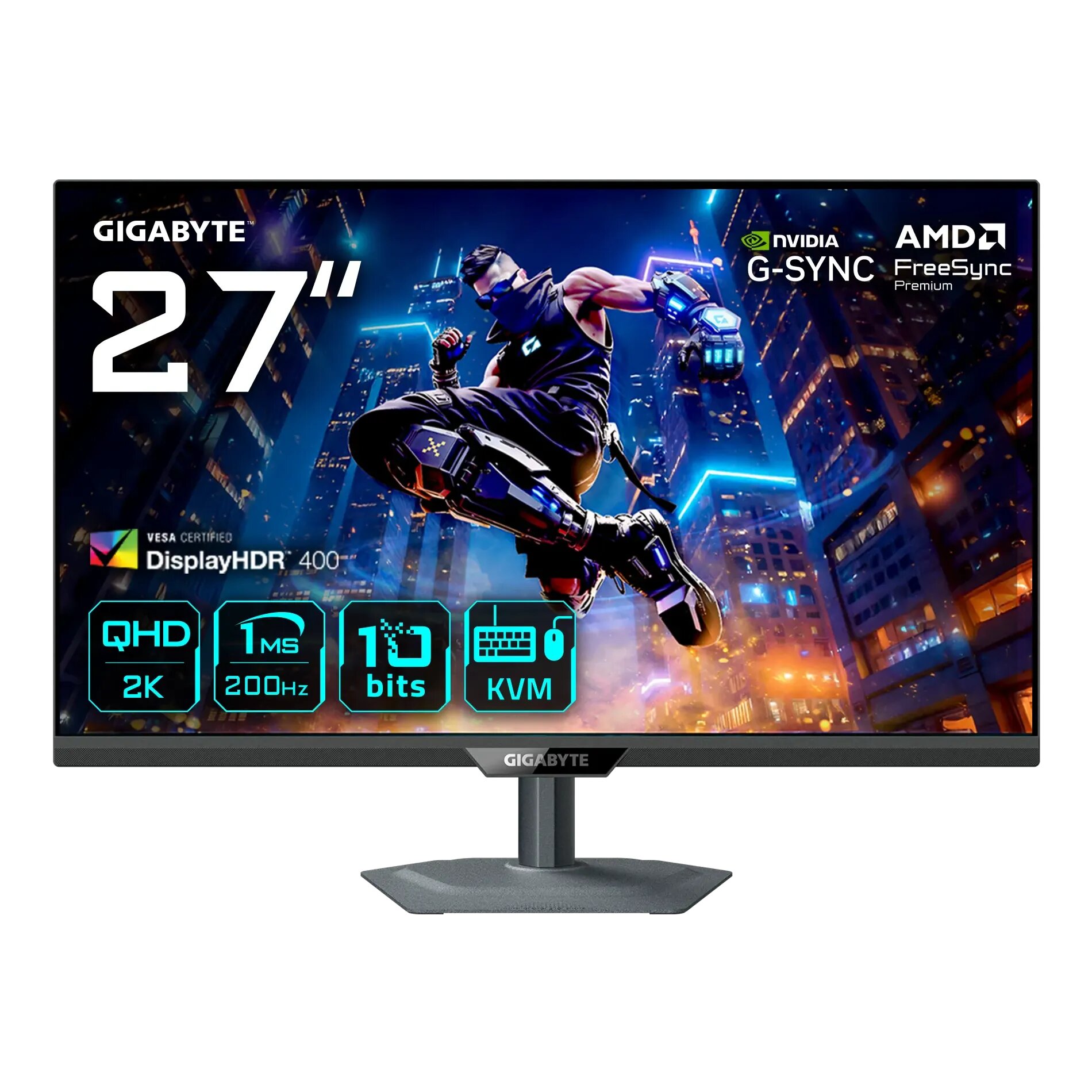 Монитор Gigabyte M27Q2, диагональ 27 дюймов, 200 Гц, разрешение 2560×1440