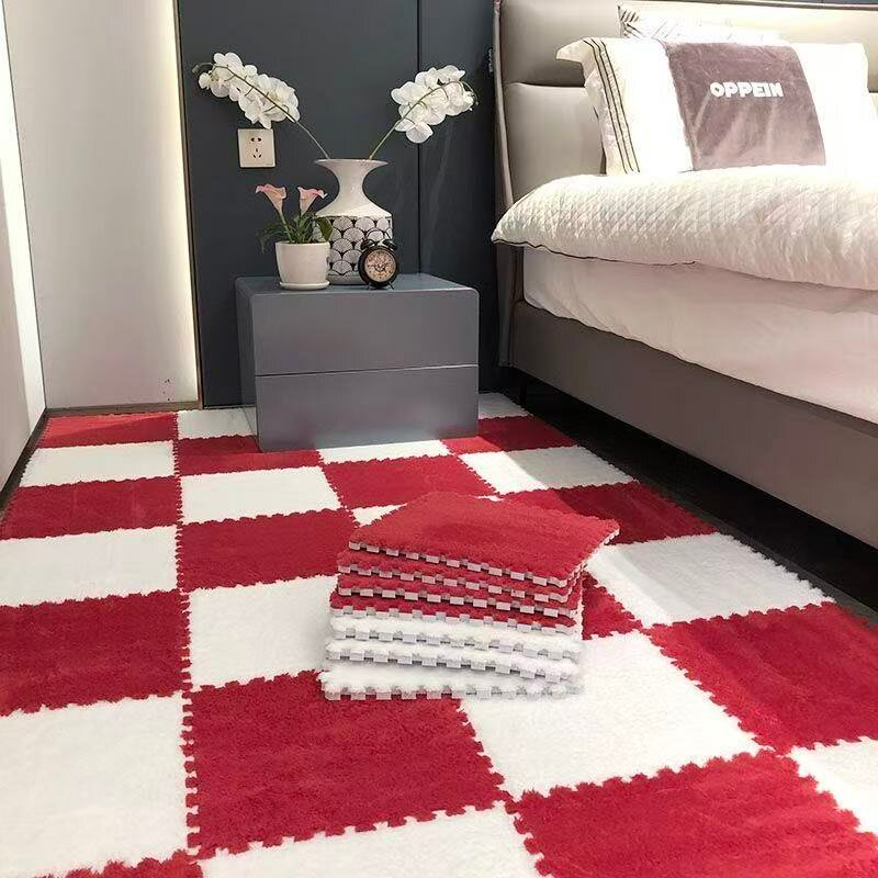 Коврик-пазл Плюшевая, зимний, текстиль, 10 элементов, 30x30 см