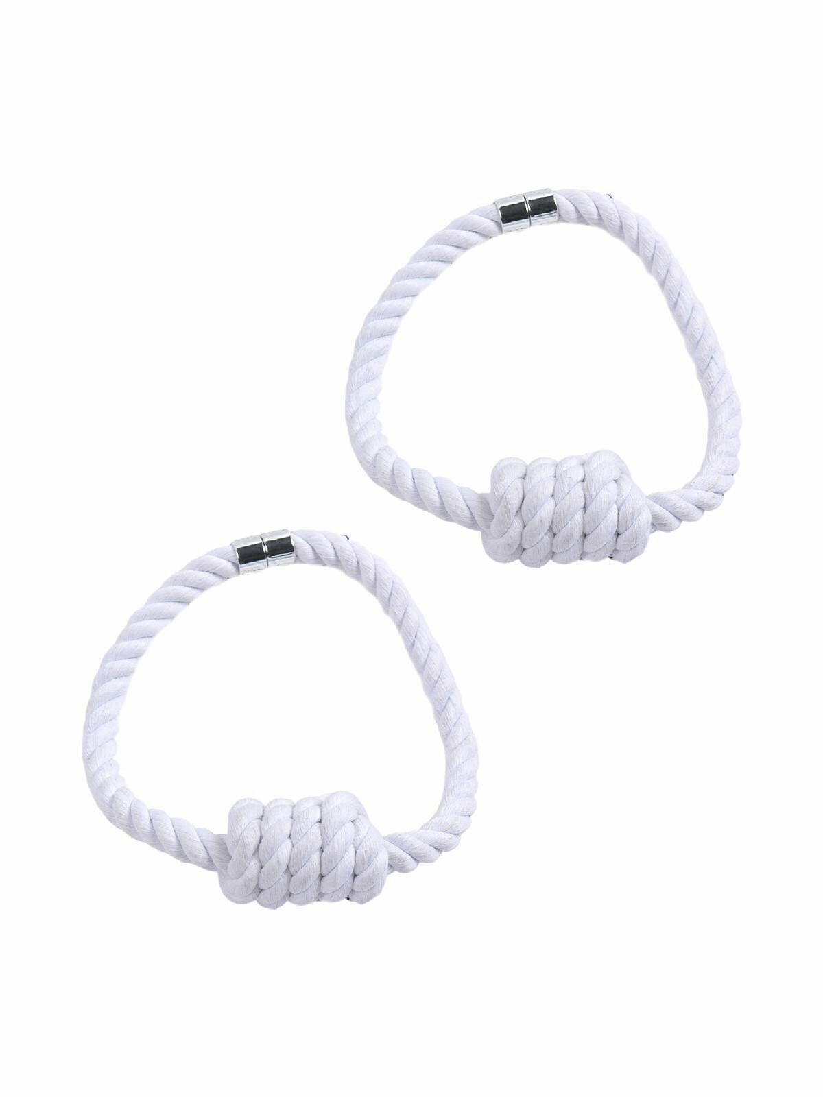 Упаковка из 2 магнитных креплений для штор, не требующих сверления, Полиэстер, хлопок