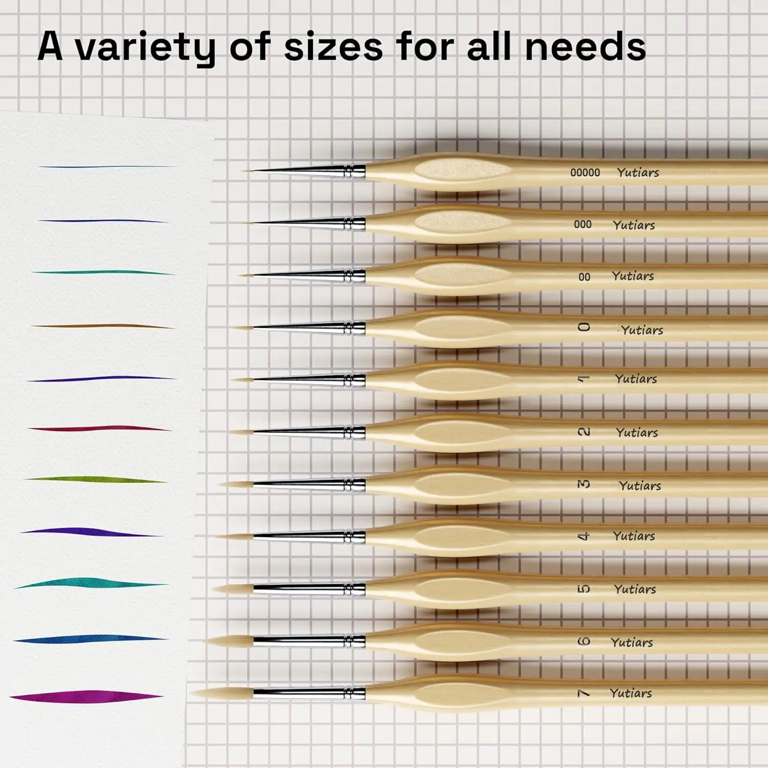 Набор Кистей Для Росписи Моделей - Сухие Кисти Для Рисования, Большой Набор Для 11pcs brush