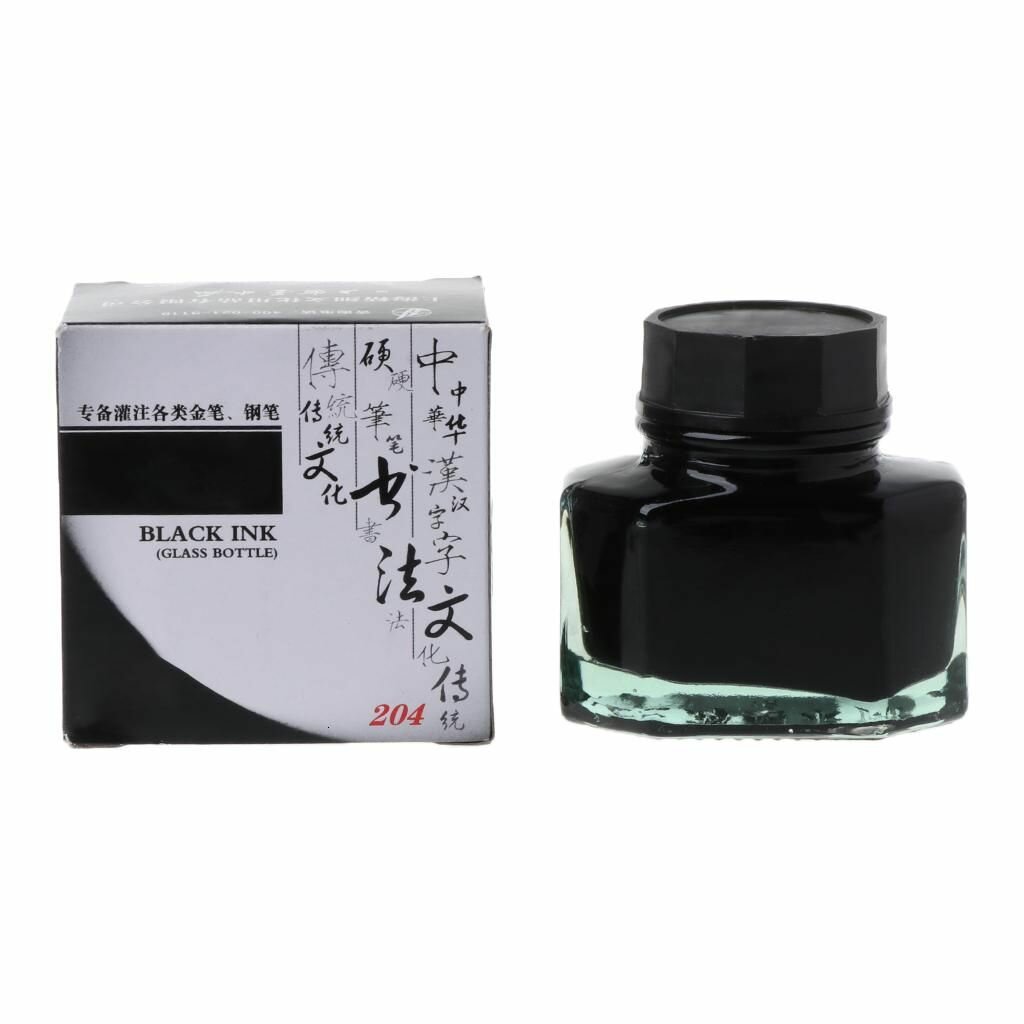 Чернила для гелиевой ручки, 50 мл, Чистый черный цвет