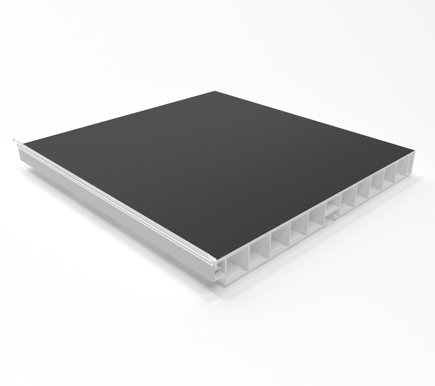 Цоколь для кухни 300х15см ПВХ цвет черный