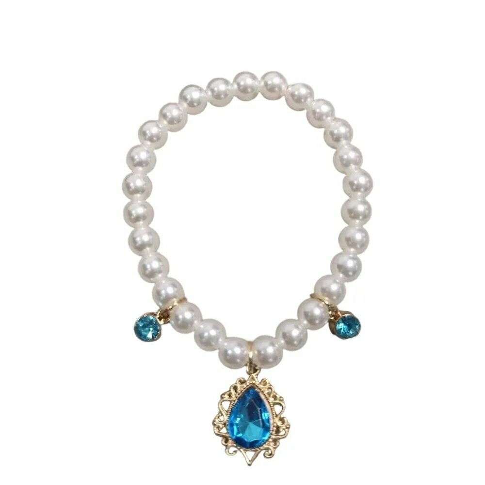 Элегантное Искусственные жемчужное ожерелье-колье для питомцев, для кошек, мелких собак, 25-30 см