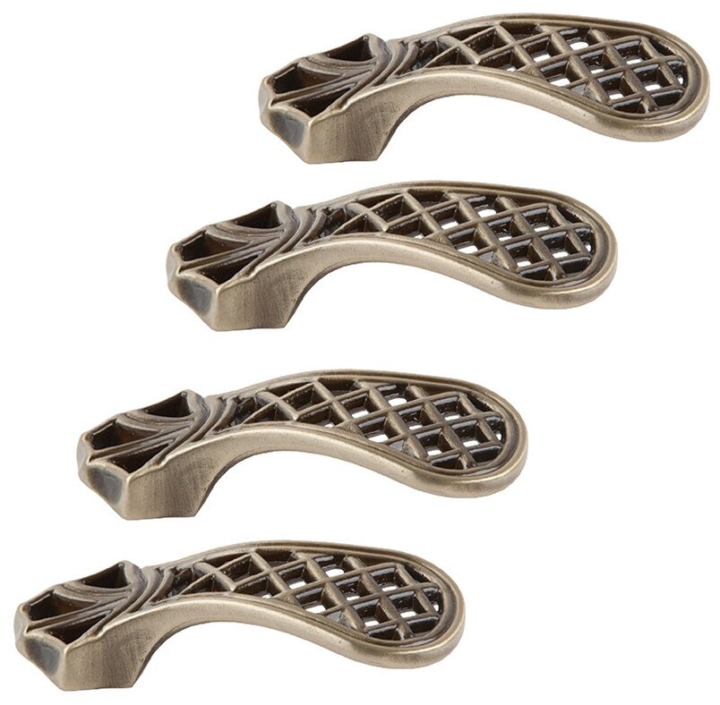 Комплект из 4 шт. ручка-кнопка Kerron, ЦАМ, цвет бронза, RK-041 BA