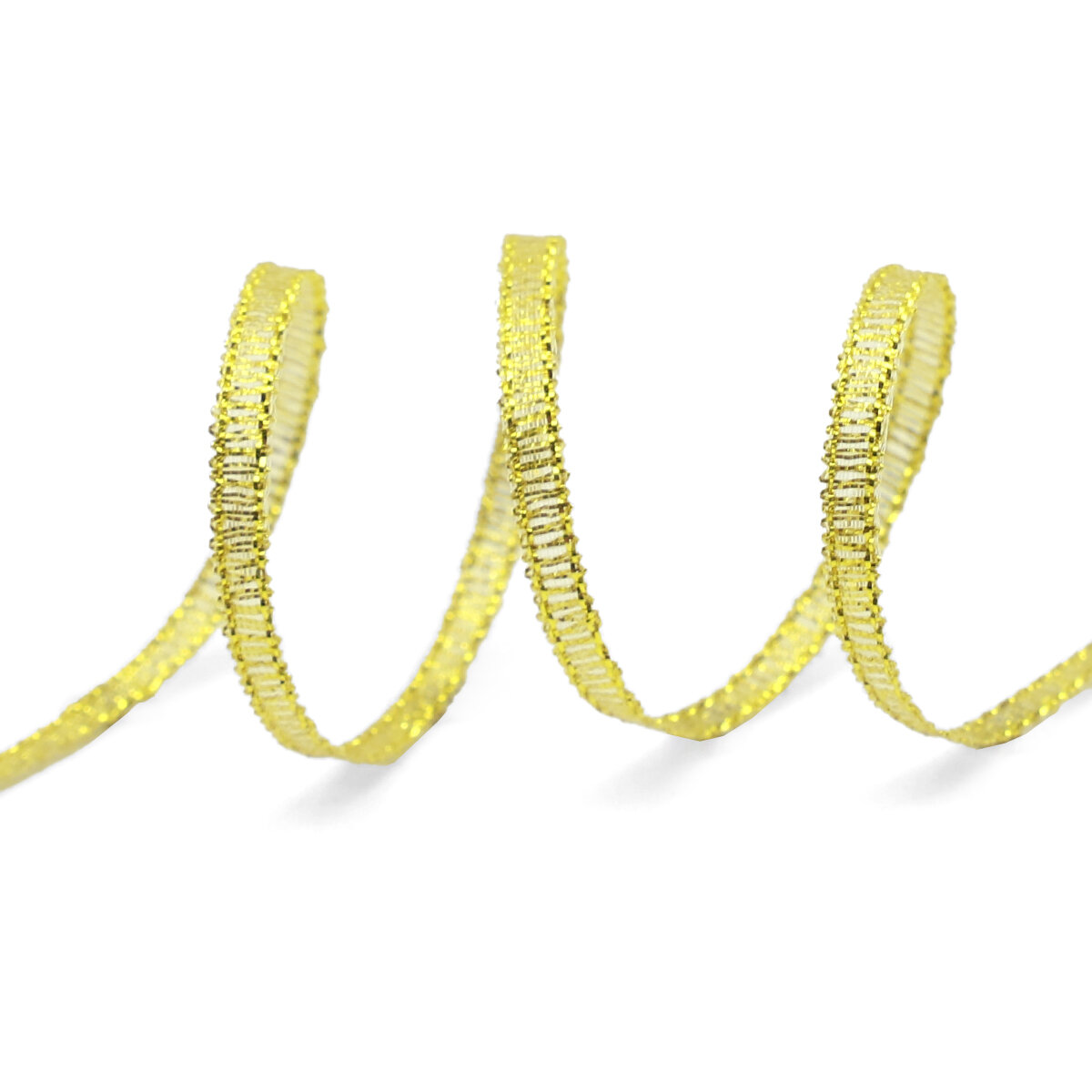 Лента декоративная метализированная 0,3см*100м 0080-0300 (золото)