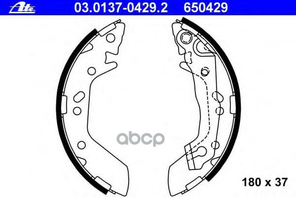 Колодки торм. бараб.[180x36] Ate арт. 03-0137-0429-2