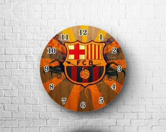 Часы настенные GOODbrelok круглые 20 см Барселона, Barcelona - 0006