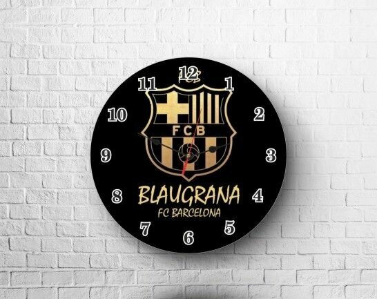 Часы настенные GOODbrelok круглые 20 см Барселона, Barcelona - 0009