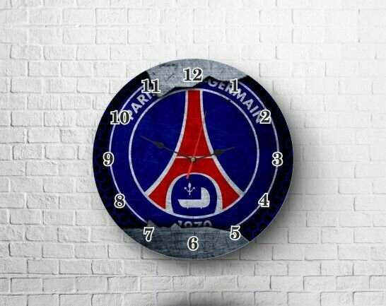 Часы настенные GOODbrelok круглые 20 см ФК ПСЖ, Paris Saint-Germain - 0012