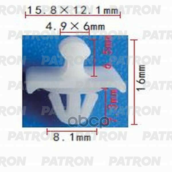 Клиса ластмассовая MERCEDES рименяемость: молдинг PATRON арт. P370923