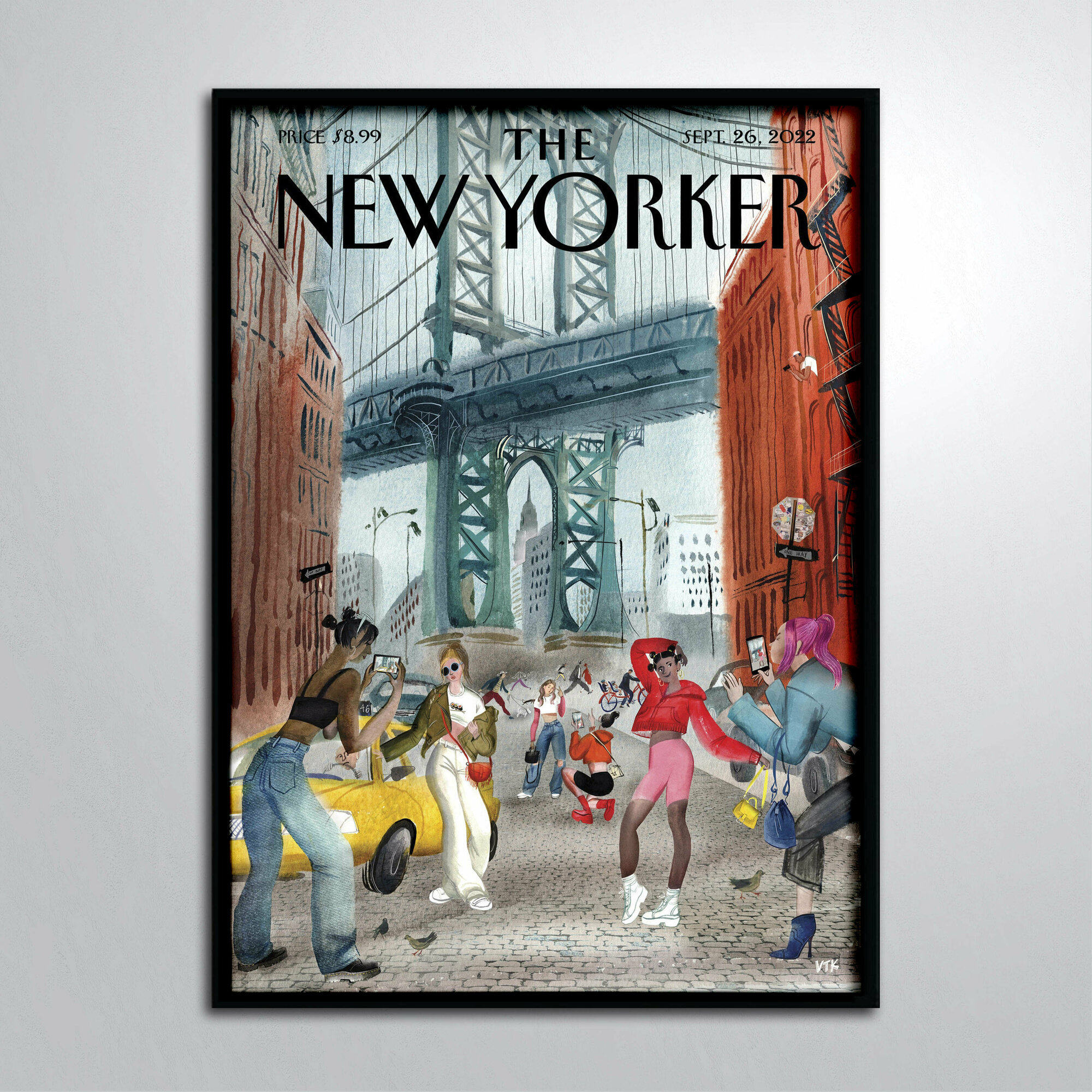 Постер без рамы/Постер для интерьера/Плакат Винтажный Журнал Нью Йоркер The NEW YORKER 26 сентябрь 2022 г