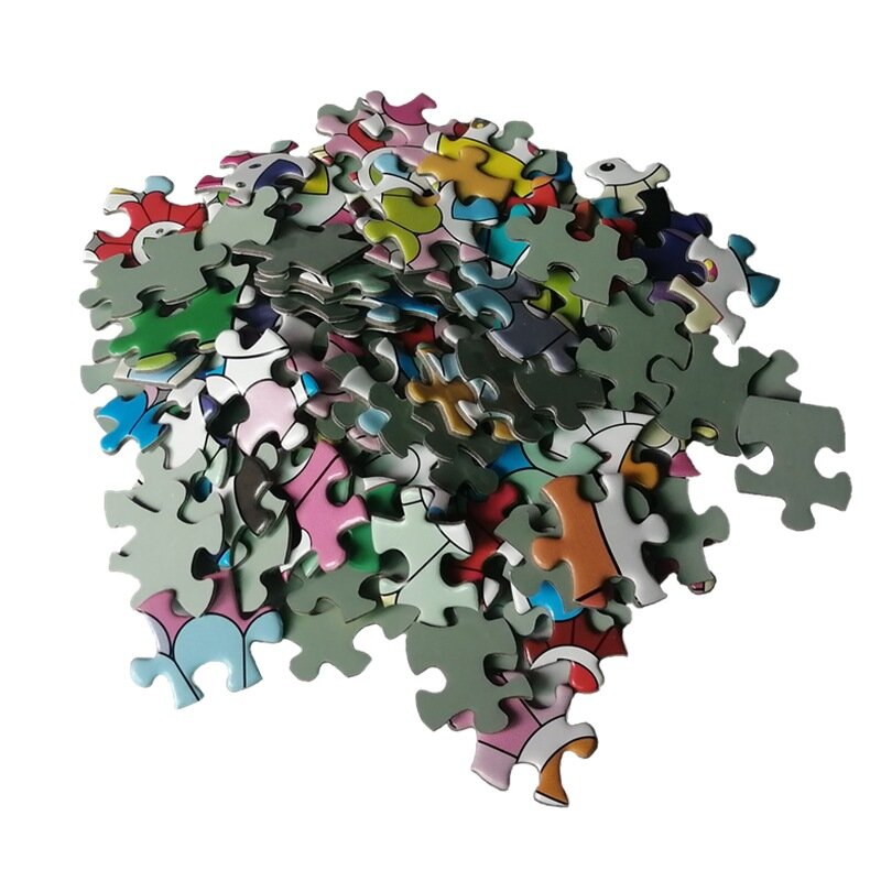 Пазл из 1000 деталей с изображением известной картины для снятия стресса, пазл с подсолнухами для взрослых в бумажной коробке, плоский пазл Мураками Такаши.