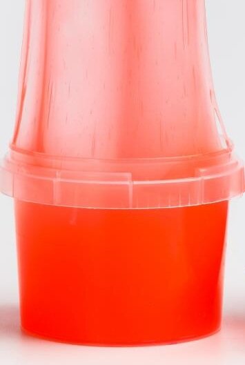 Слайм Стекло. Party Slime. Лизун (90гр, красный неон, t замерзания +5°C, в банке, от 3 лет)