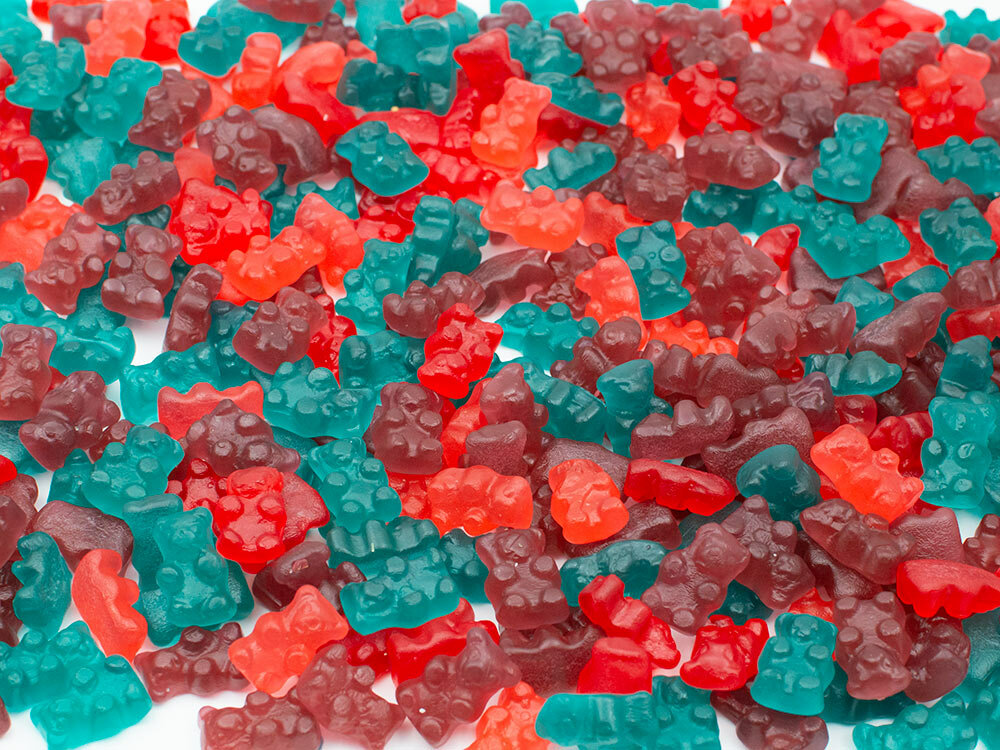 Жевательный мармелад HALAL "Мишки" со вкусом винограда и лаванды 1кг BURMAR