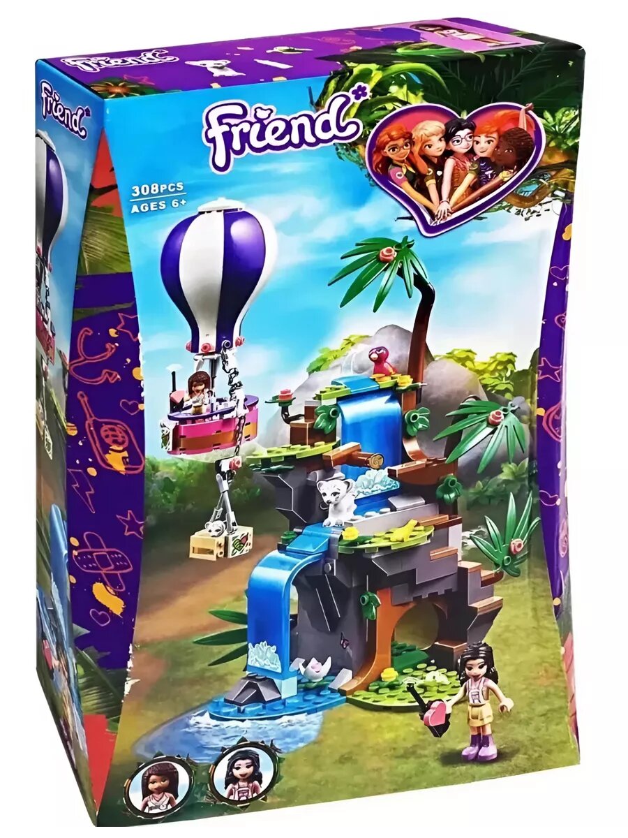 Конструктор Friends - Джунгли: Спасение тигра