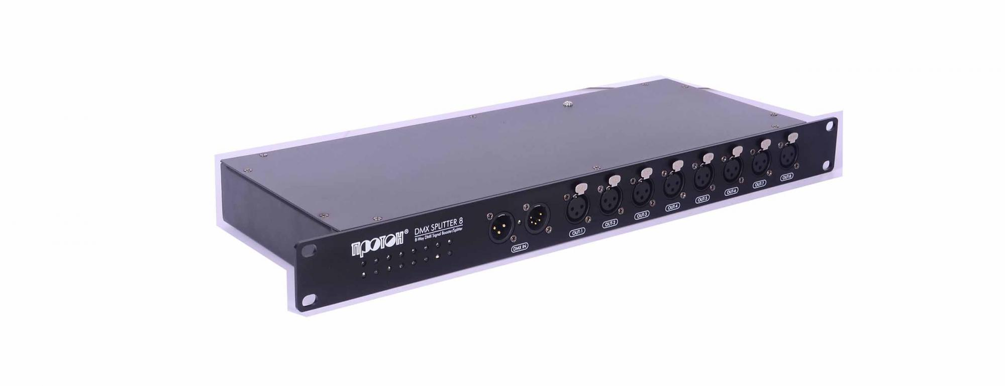 Сплиттер протон 8 DMX, 3-5 pin XLR