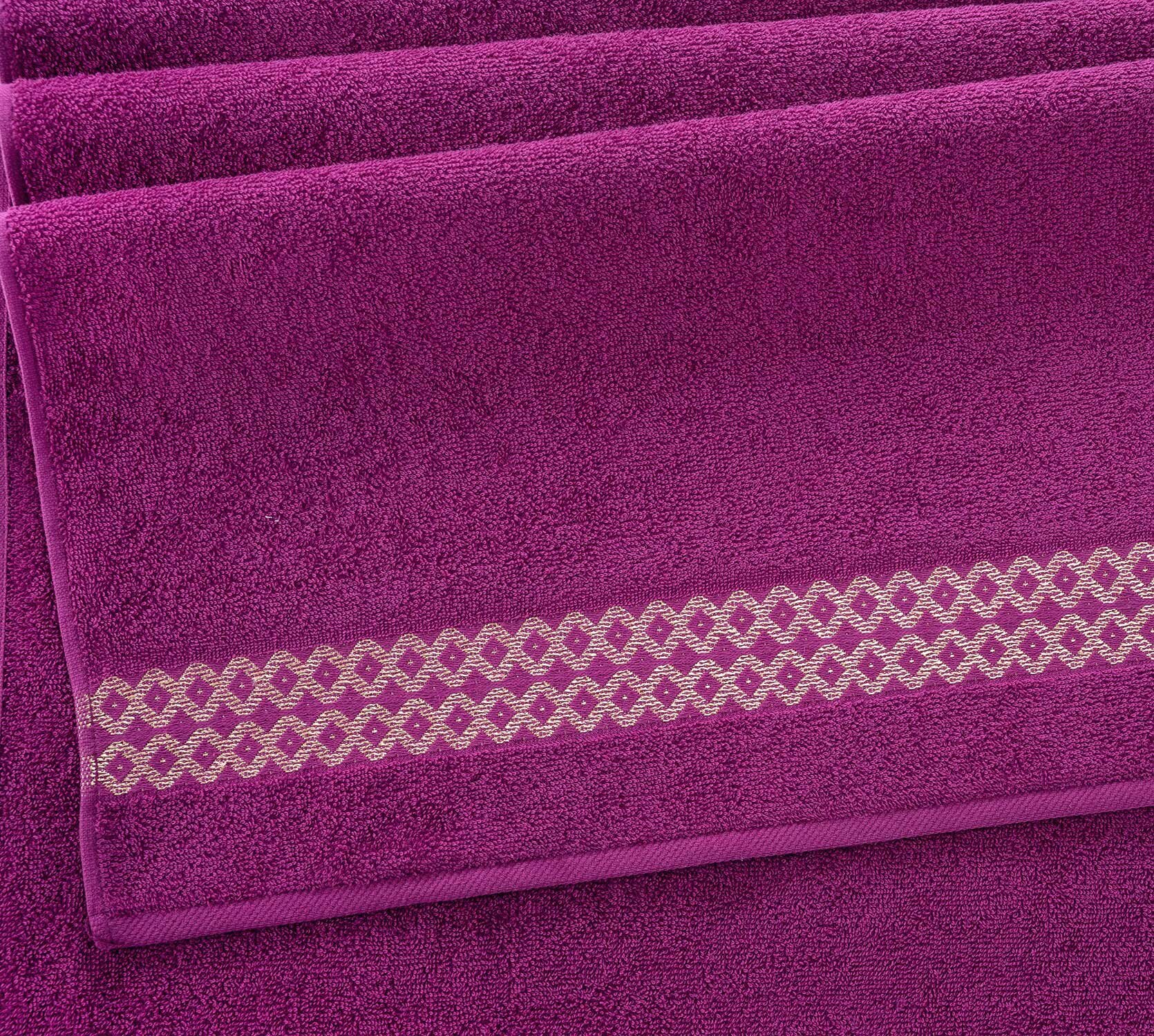 Полотенце махровое банное 70x130, Блеск яркая фуксия