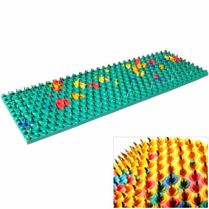 Аппликатор Ляпко плоский "Спутник игольчатый" (шаг игл 6,2мм; разм.60х180мм)