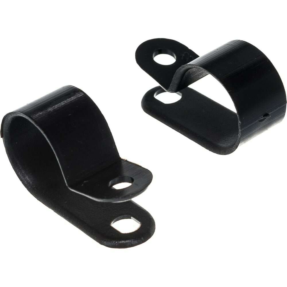 Кабельная скоба под винт REXANT 16 мм, черная, 50 шт. 07-4416-1