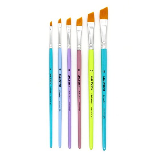 Кисть Малевичъ из синтетики Salvador, скошенная №4