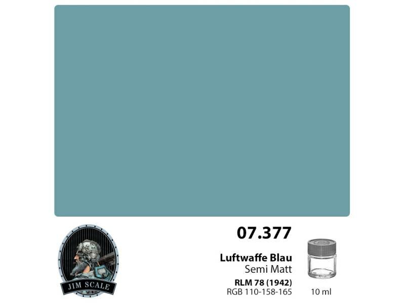 Спиртовая краска Jim Scale RLM 78 (1942) Luftwaffe Blau, 10 мл