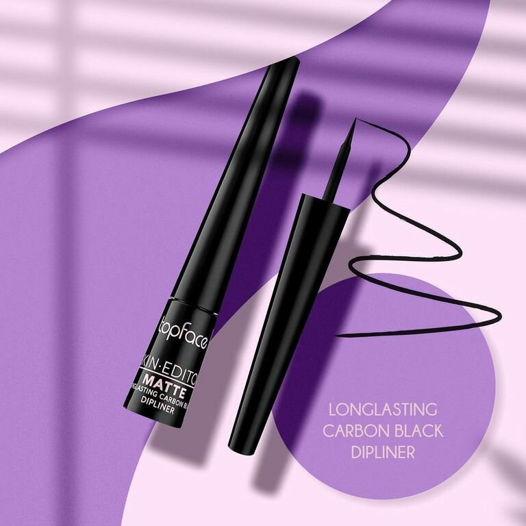 Topface Подводка матовая для глаз Skin Editor Matte Carbon Dipliner PT405