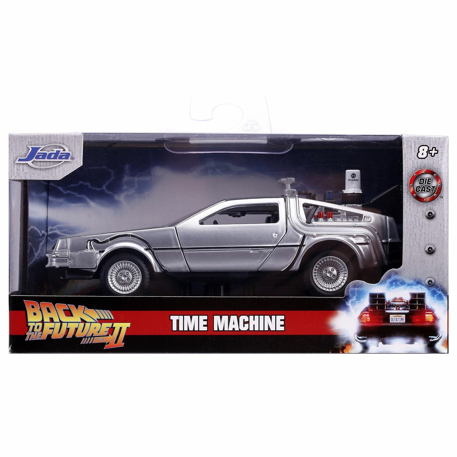 Модель Машинки Hollywood Rides 1:32 Time Machine (Back To The Future-2)