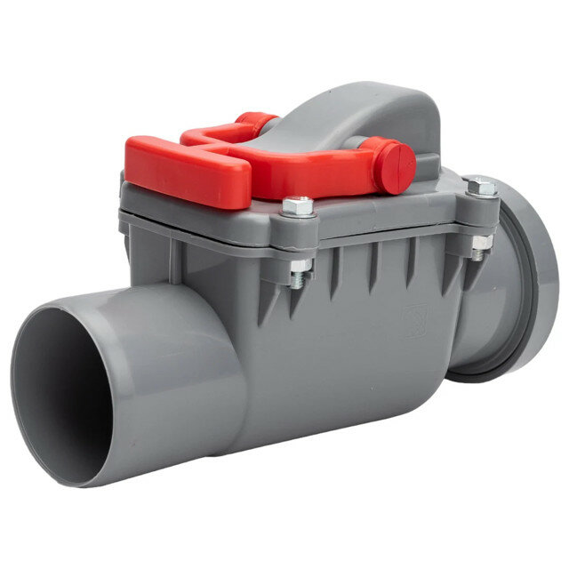 TEBO клапан обратный для внутренней канализации 50 мм, устройство контроля потока