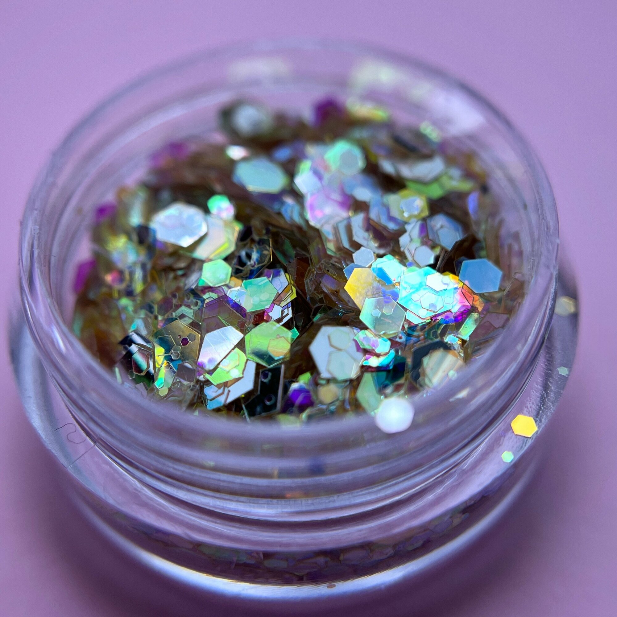 Zoo Nail Art 1756 Шестигранники микс "Крылья феи" 2 г крупные