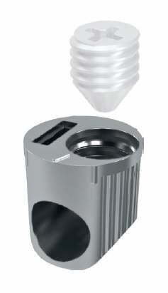 TRIO Стяжка коническая для плит 16 мм, D=15мм, с винтом, 5 шт