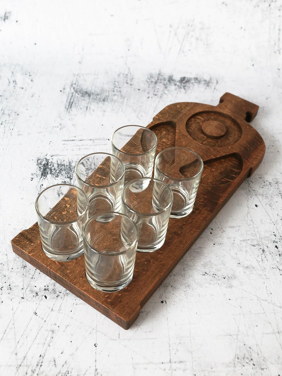 Набор для текилы на 6 рюмок MaxxMalus, цвет палисандр