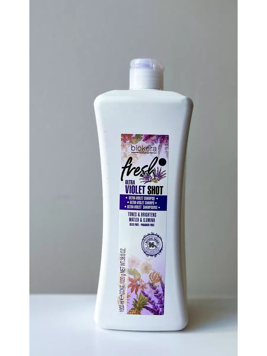 Тонирующий шампунь VIOLET SHOT Biokera Fresh 1л.
