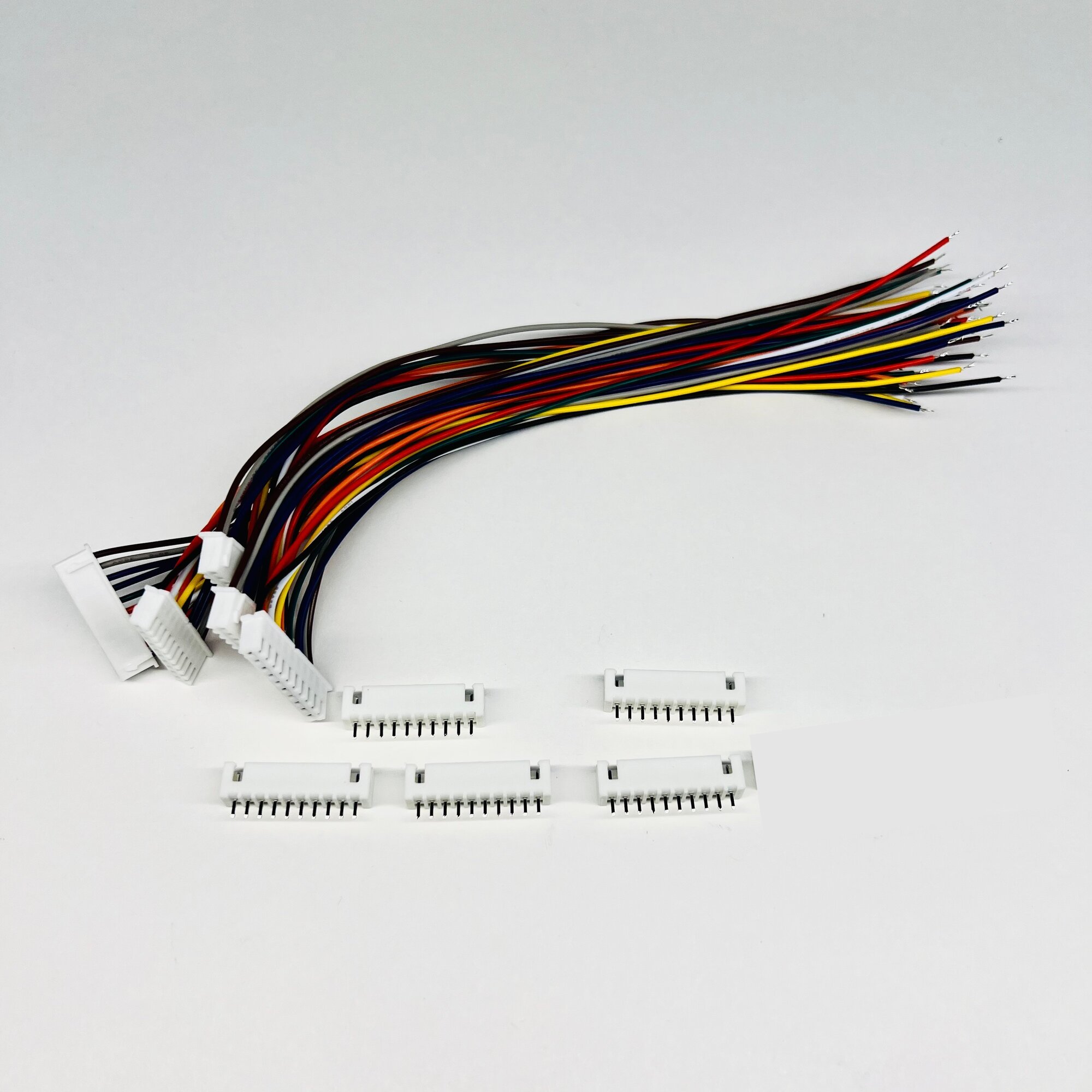 Набор кабелей с разъемом JST XH 2.54мм 10pin 20см 5 штук