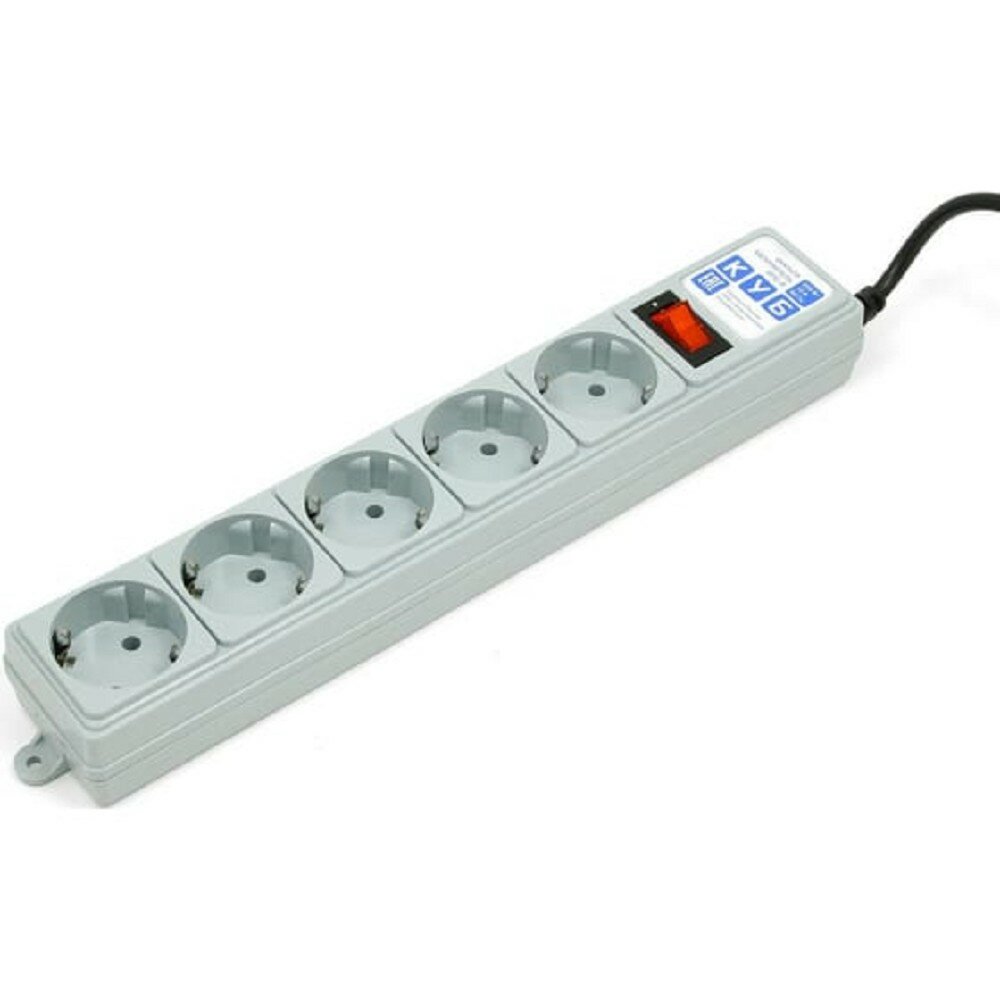 PowerCube Сетевые фильтры Фильтр-удлинитель, 1.9м , 5 розеток SPG-B-6 , серый