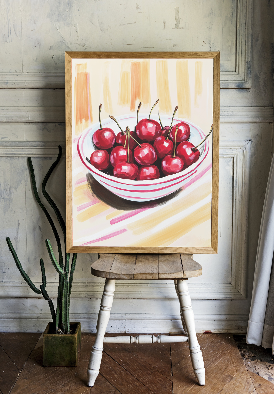 Постер "Натюрморт с вишней" 50x70 без рамы