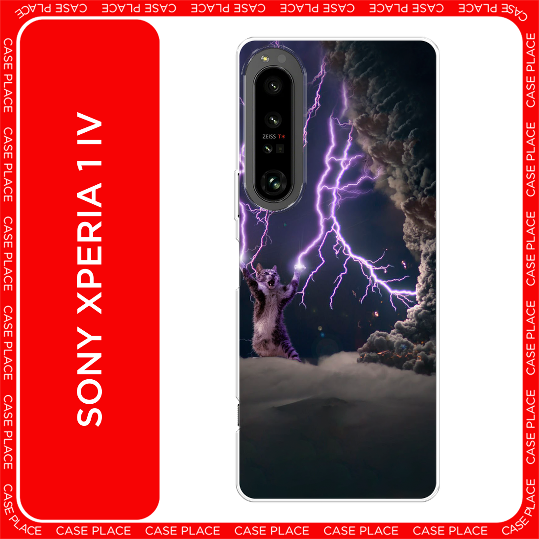 Чехол на Sony Xperia 1 IV / Сони Иксперия 1 IV с принтом Кот призыватель погоды