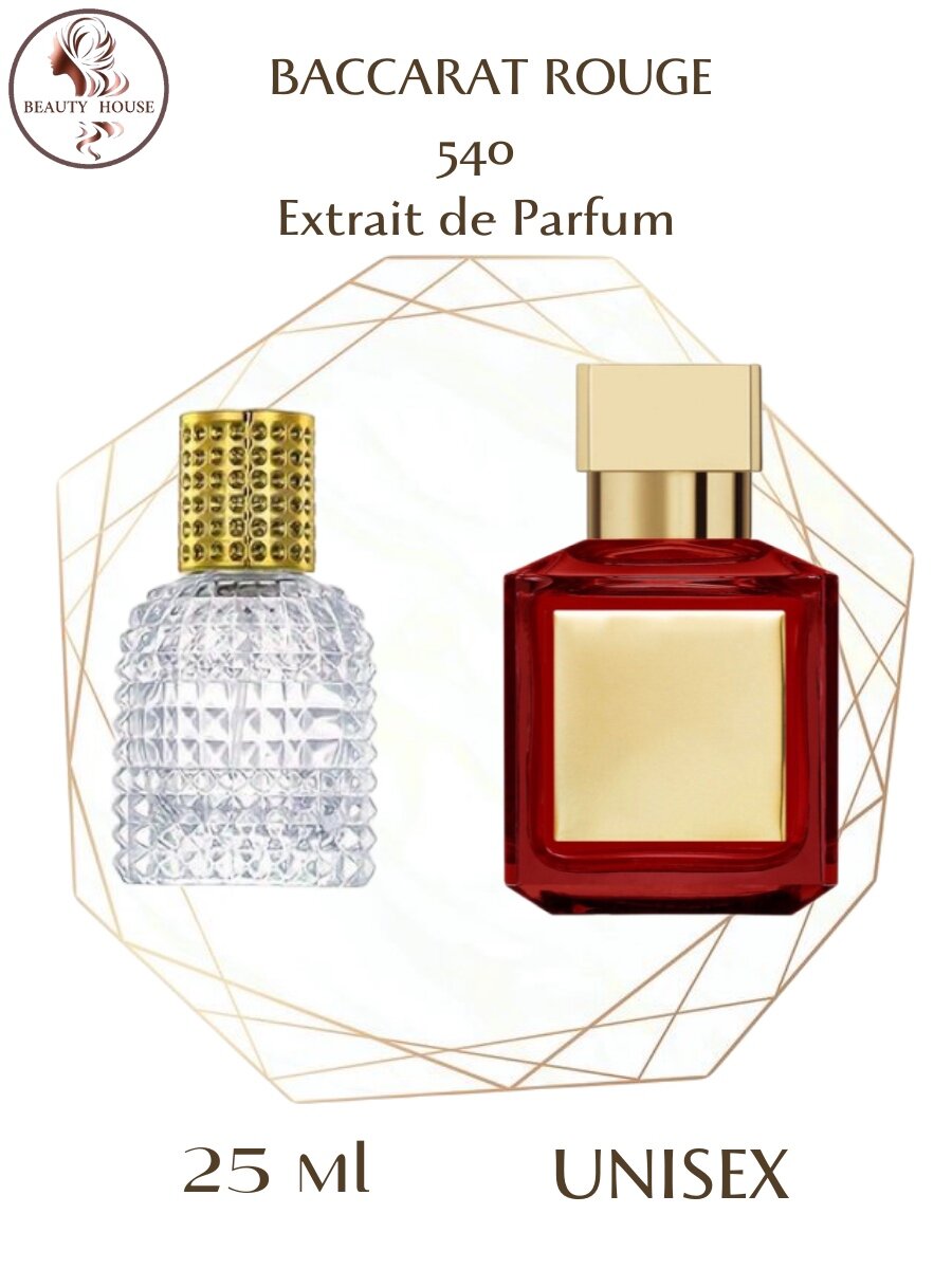 Духи парфюм Baccarat Rouge 540 Extrait de Parfum спрей 25 мл унисекс, восточные, цветочные