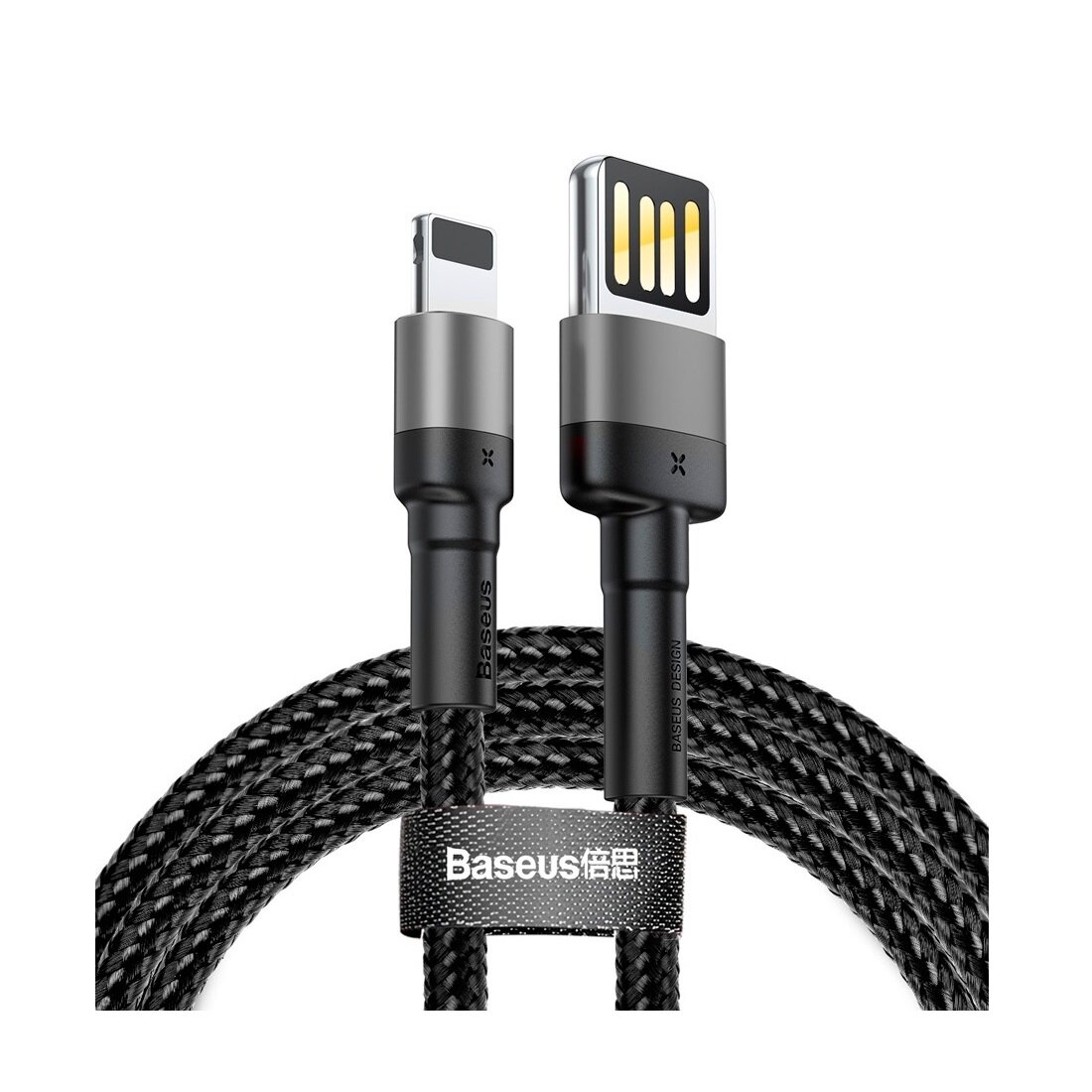 Кабель Lightning 1м Baseus Cafule Special Edition CALKLF-GG1 Черный/Серый