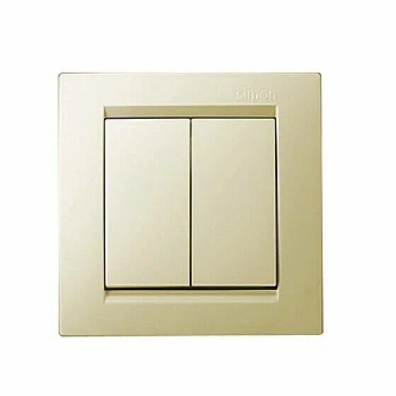 Переключатель 2 клавиши Simon 1590397-031, слоновая кость