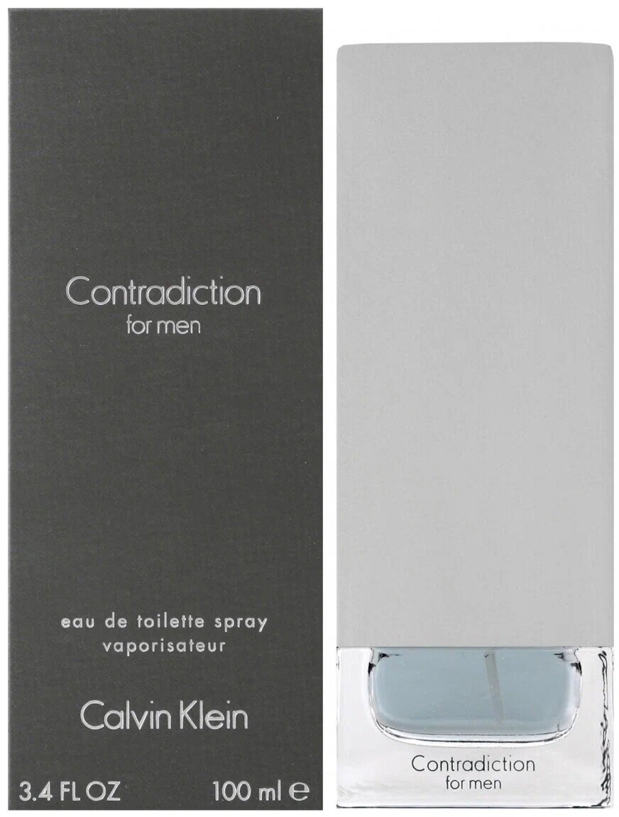 Туалетная вода Calvin Klein "Contradiction", для мужчин, восточные, древесные, 100мл