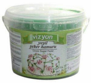 Паста для лепки Мастика Vizyon Polen зеленая, 1 кг. (Набор из 1 шт.)