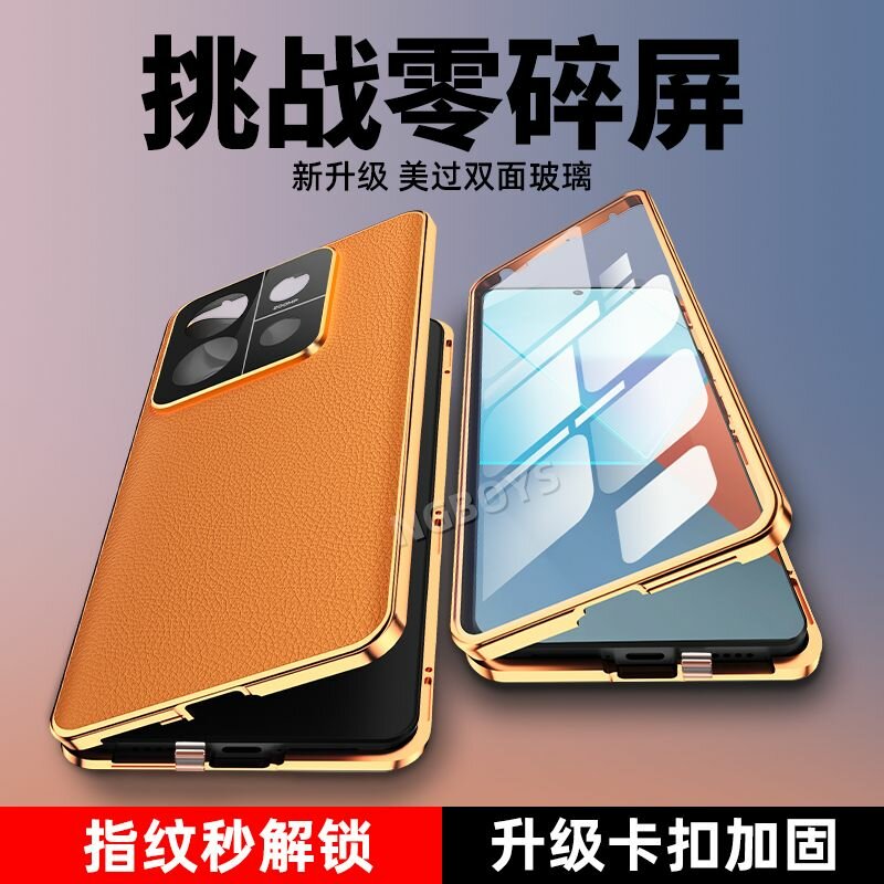 Чехол для Xiaomi Redmi Note 13 Pro 5G/ Сяоми Редми Ноут 13 Про 5G/Ксиаоми Редми Нот 13 Про 5G Чехол + защитное стекло+Металлический защитный объектив камеры "все включено" + высококачественная кожа