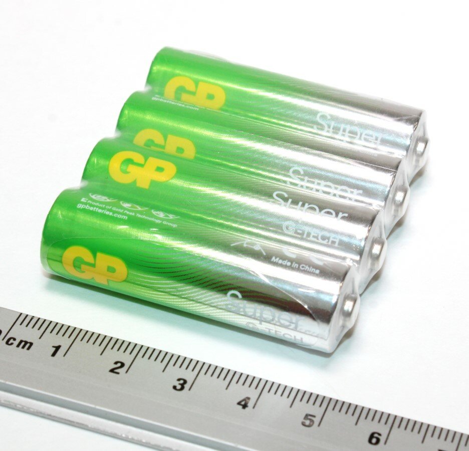 Батарейка GP LR6 (AA, 316) Super Alkaline G-TECH (15AA21RA-2CRS4) (упаковка 4 шт.)